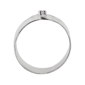 Silpada 'Along the Line' Sterling Silver Diamond Ring, Size 9, Size 9