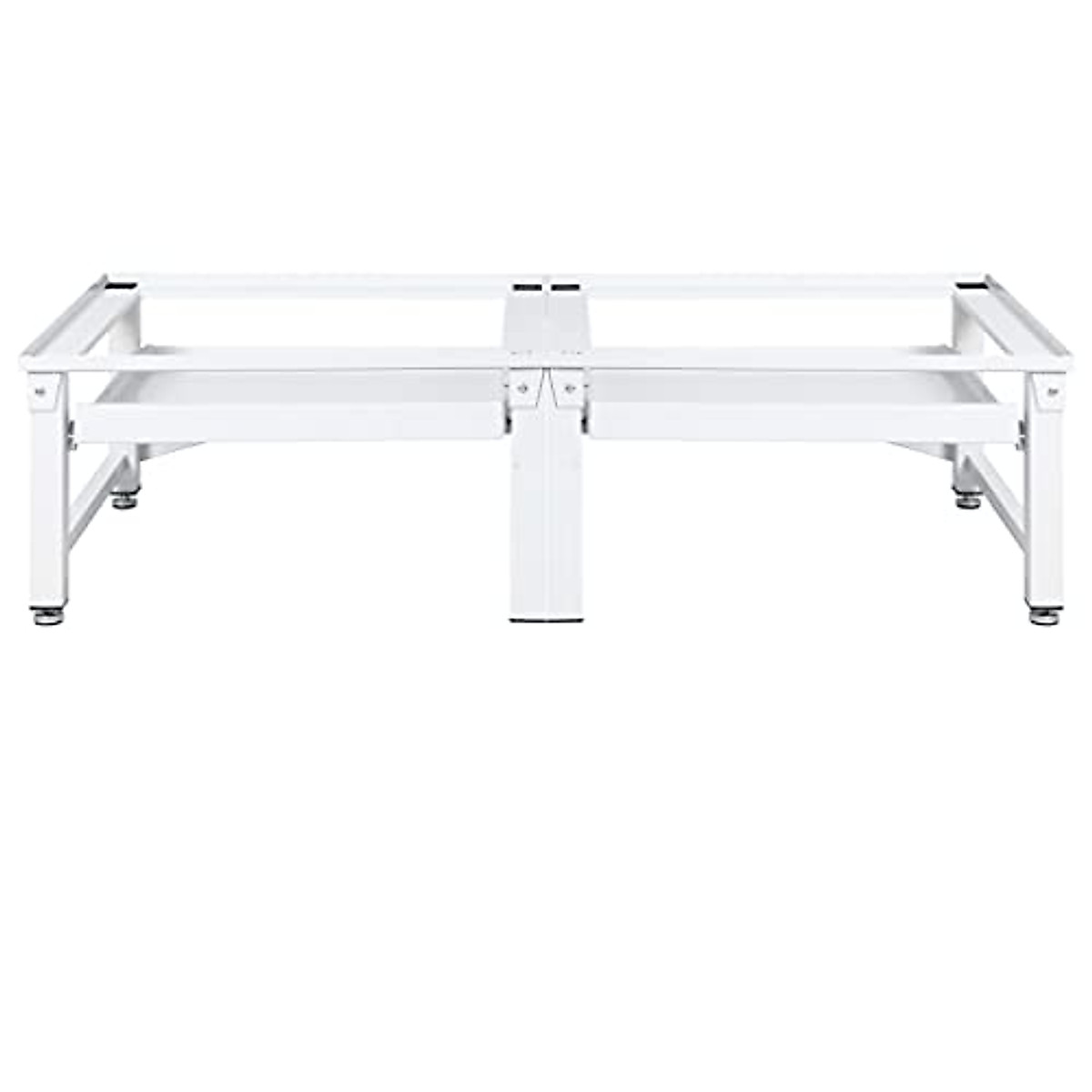 NusGear Washing and Drying Machine Pedestal with Pull-Out Shelves White , Material: Steel -196