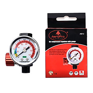AEROPRO TOOLS Air Regulator for Spray Guns and Pnuematic Tools (1/4" NPT)