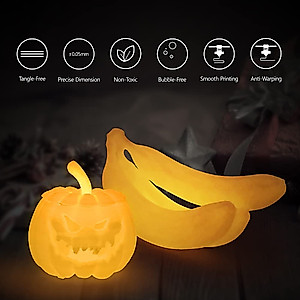 HELLO3D Glow in The Dark PLA Filament,Orange Luminous Filament 1.75mm Strong Glow Effect 3D Printer Filament, for Most FDM Printer 1kg Spool (2.2lbs), Dimensional Accuracy +/- 0.05 mm,Glow Orange