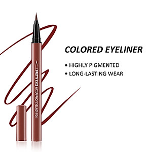 Boobeen Liquid Eyeliner Pen, Matte Eye Liner with Precision Tip, Long Lasting Eyeliner Pencil for Bold Eye Makeup, Glides on Smoothly