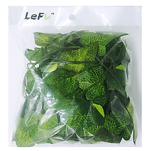 LEFV Ivy Garland 6 Feet Long Artificial Vine Plant Leaves Silk Greenery Chain Wedding Party Supplies Garlands Home Garden Wall Decoration Sweet Potato Leaf, Pack of 1