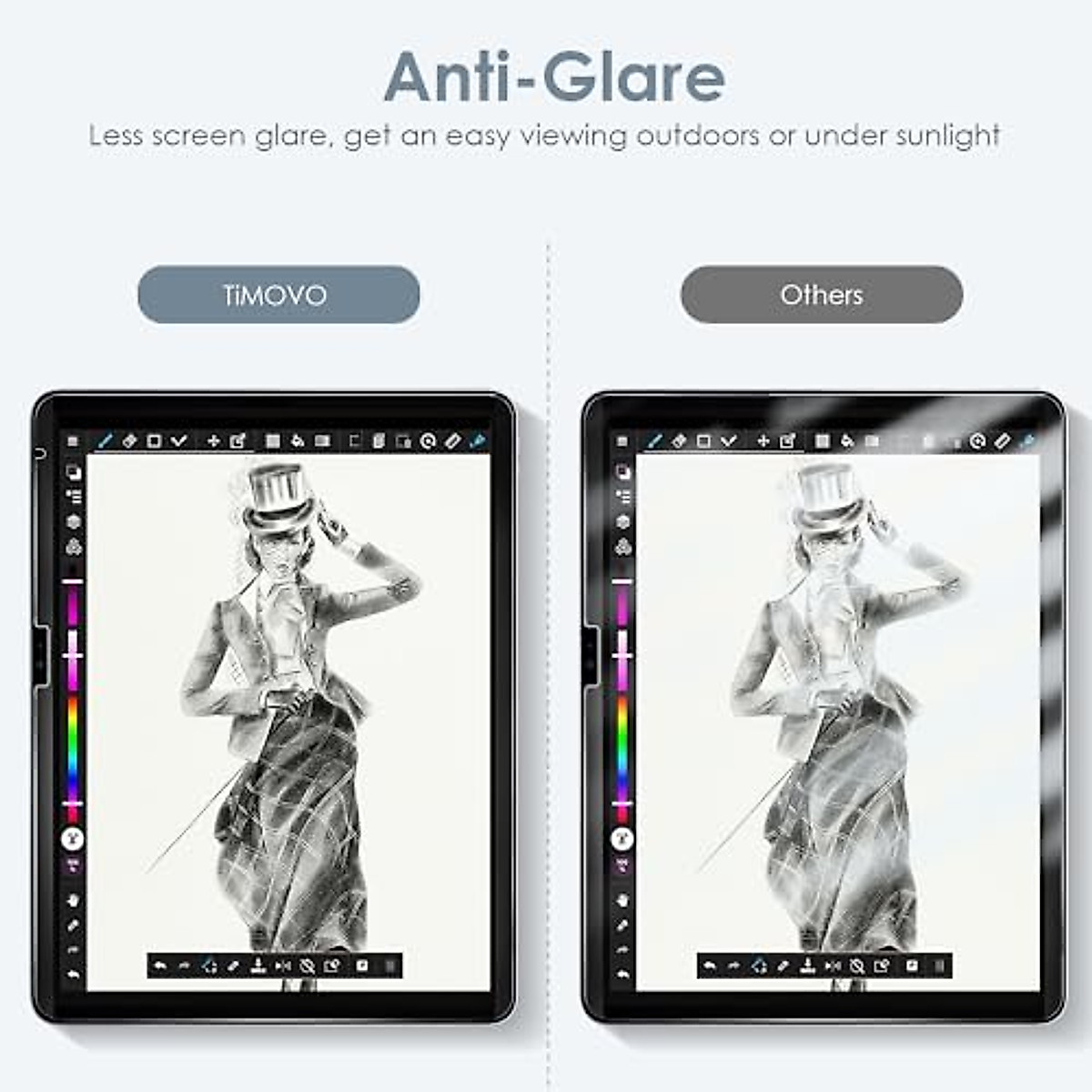 TiMOVO Magnetic Feel-Paper Screen Protector Compatible with iPad 10th Generation 10.9 Inch 2022, Removable, Reusable, Matte Film for All-New iPad 2022, Paper Felt, Anti Glare, Anti Scratch - 1 Pack