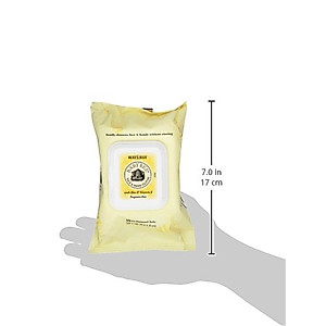Burt's Bees Baby Face & Hand Cloths, Unscented Cleansing Wipes - 30 Wipes