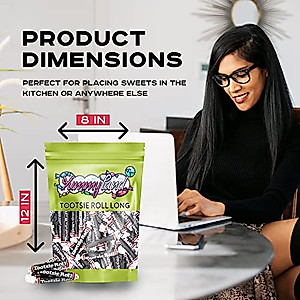 Tootsie Rolls Long Bulk Tootsie Roll Juniors Individually Wrapped Chewy Taffy Candy - 2 Pounds