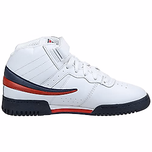 Fila womens Fila F-13 Big Kids Sneaker, White/Navy/Red, 5.5 Big Kid US