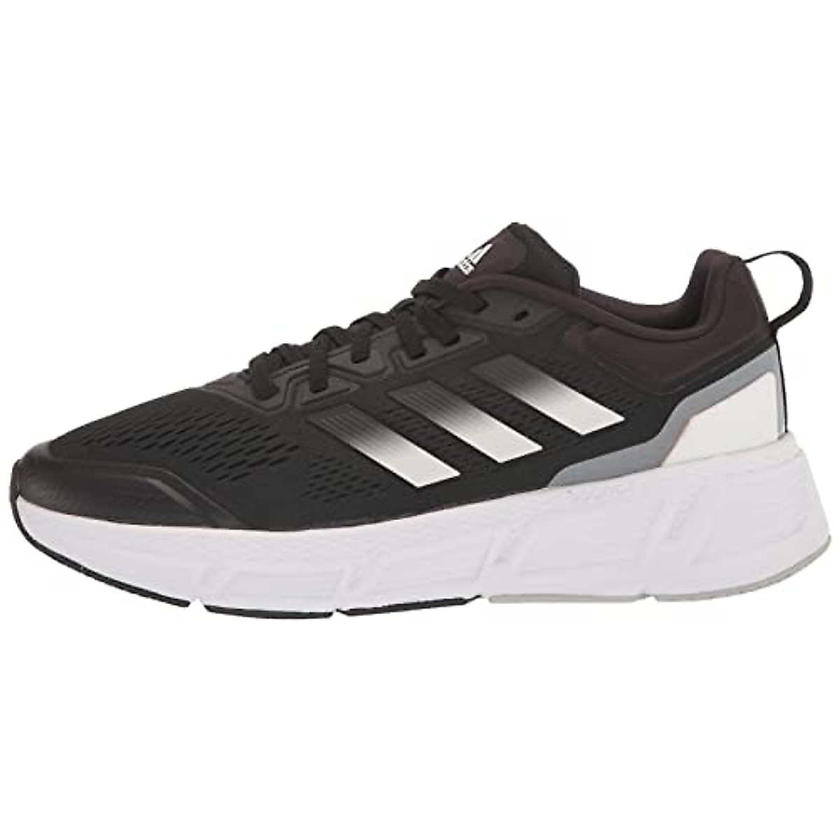 adidas Men's Questar Running Shoe, Black/White/Grey, 11