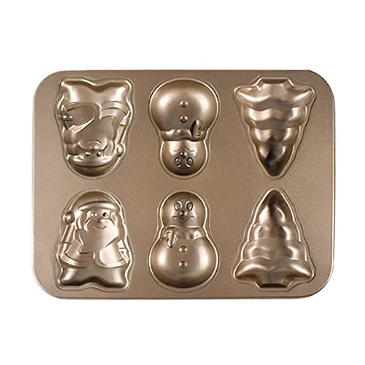 Carbon Steel Christmas Series Bakeware Professional Non-Stick Baking Pan Bread Moulds Cake Pan For Kitchen DIY Baking Cupcake Molds Free