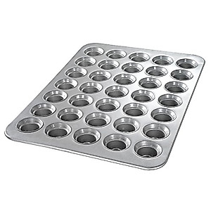 CHICAGO METALLIC 42756 Mini Crown Muffin Pan,35 Moulds