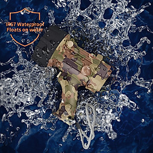 BUYSIGHT Rechargeable Spotlight Flashlight,1000,000 lumens Hand held Spotlight Waterproof Flashlight Hunting Lamp with red Filter (Camouflage Grey)