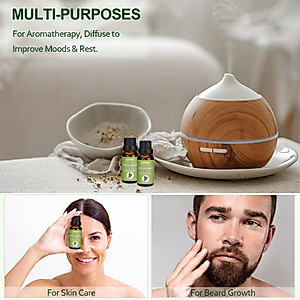 Rosemary Hair Oil for Hair Growth, Nature Pure Rosemary Oil for Hair with Scalp Massager Hair Growth Hair Regrowth Treatments for Women Men