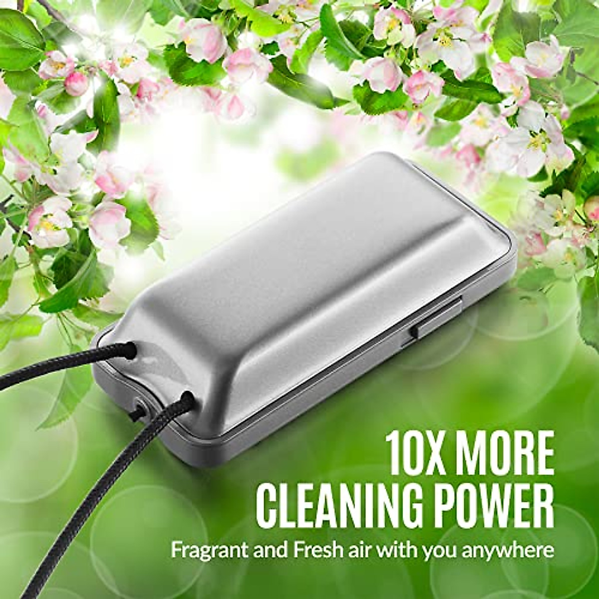 Portable Air Purifier Necklace - Rechargeable and Wearable Personal Air Device for Kids and Adults - Negative Ion Generator, Portable & Travel Size