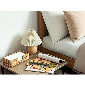 StorageWorks Water Hyacinth Napkin Holder, Wicker Baskets and Serving Tray for Kitchen, Rattan Napkin Holders for Tables, 9 ¾"L x 5"W x 2 ¾"H, 1 Pack