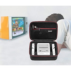 RLSOCO Carrying Case for Nintendo Entertainment System NES Classic Edition/Super NES Classic Mini, Protective Storage Case for Console and Controller（Case Only）