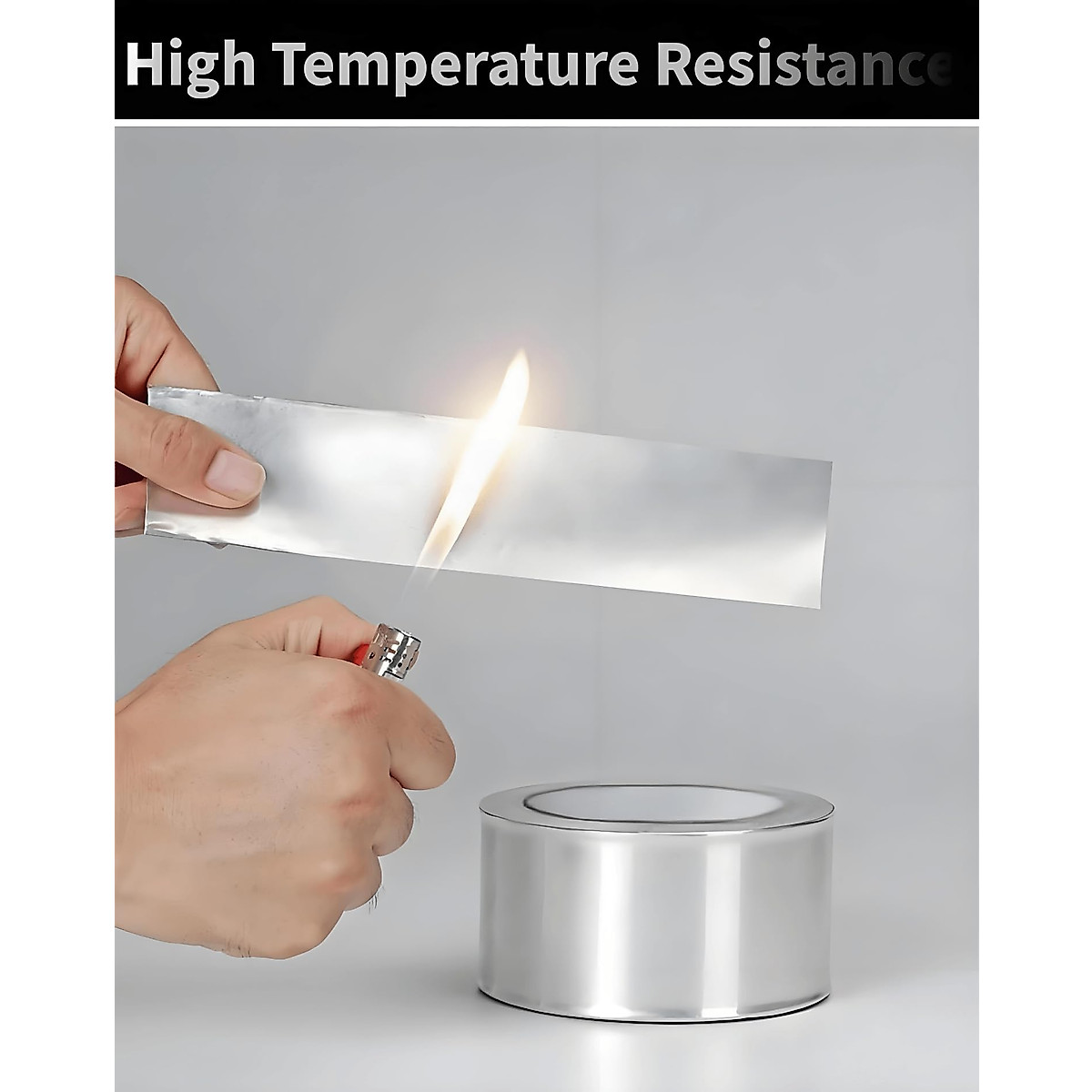 Thicker Aluminum Foil Tape 2inch x 50 Feet Foil Thick of 4mil Industrial Grade HVAC Metal Tape Heavy Duty Silver Duct Tape for Sealing& Insulation Ductwork, Exhaust Pipe, Air Vents, AC, Dryer, Furnace