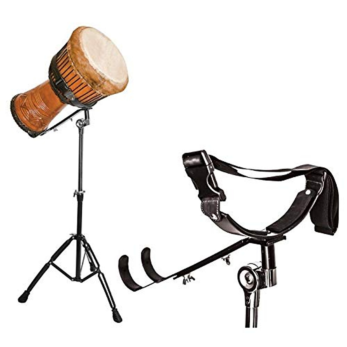 Handpan Djembe Didgeridoo stand, Stainless Steel Handpan Djembe Didgeridoo Display, Heavy Duty (For Djembe Didge)