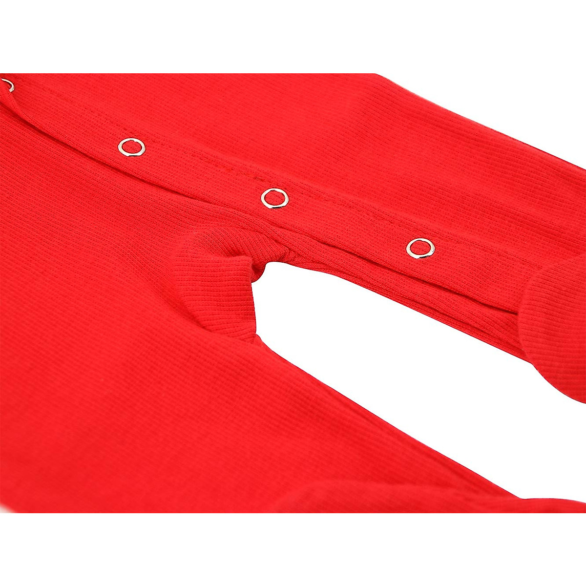 KISBINI Baby Footed Pajamas with Mitten Cuffs Unisex Cotton Snap-up Romper Jumpsuit Sleep and Play 0-12 Months Footies