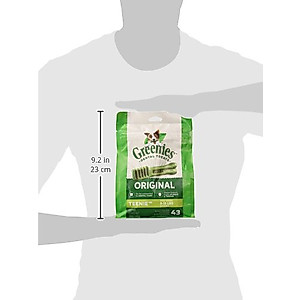 GREENIES Original TEENIE Natural Dental Care Dog Treats, 12 oz. Pack (43 Treats)