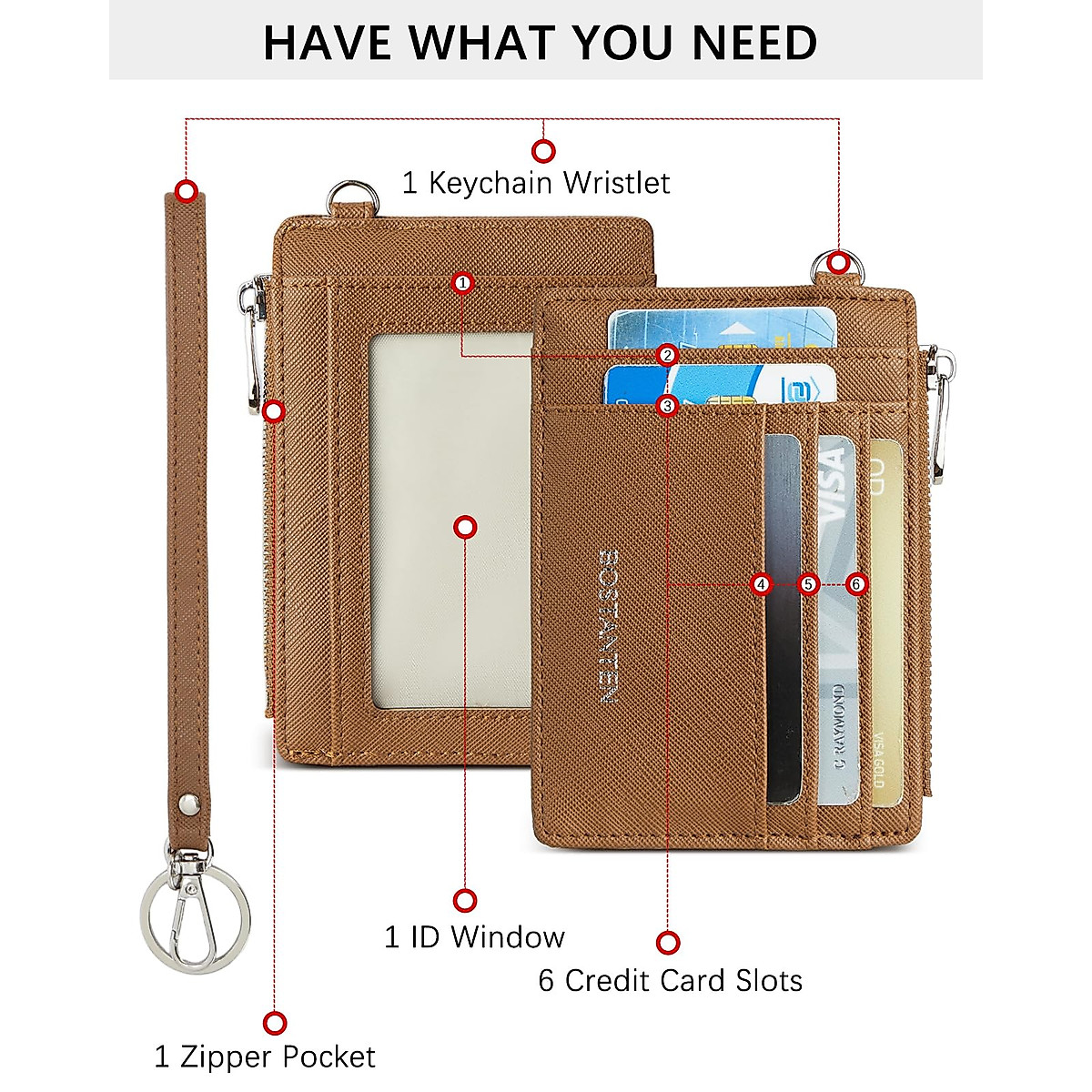 BOSTANTEN Small Wallet For Women ＆ Backpack for women