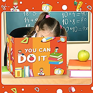 6 Pcs Privacy Boards Classroom Privacy Screen Classroom Desk Dividers for Students Bright Colored Desk Privacy Panel Privacy Folders for School Teacher Student Study Test Classroom (Elegant Style)