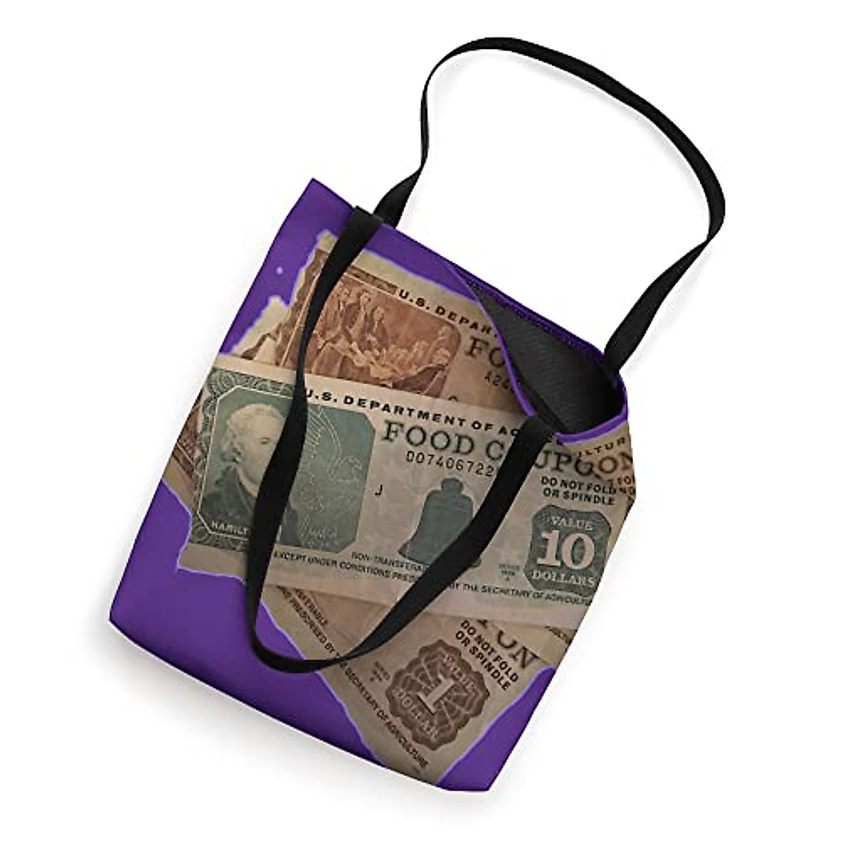 FUNNY FOOD STAMPS GOOD FOOD BALLING GANGSTER 80s 90s STYLE Tote Bag