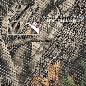 LOOGU Camo Netting, Duck Blinds Cover, Quiet Mesh Net, Camouflage Netting Cover Army Military 59" W Mesh Fabric Cloth Material for Hunting Blind