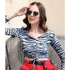 FEISEDY Retro Trendy Aviator Sunglasses Women Men 90s Small Vintage Glasses Stylish Gold Metal Oval Sunglasses B2906