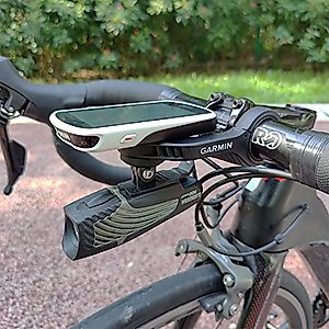 Cestbon Out-Front Mount for Garmin Edge Compatible with Camera or Headlight Quick Release Combo Extended Adapter