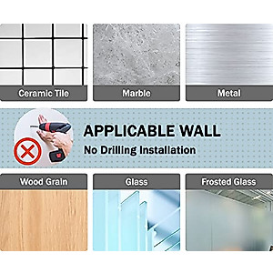 ATHACER Power Strip Holder 2 Pack Self Adhesive Power Strip Mounts with Wire Wrap Function WiFi Router Surge Protector Mount Fixator Wall Mount Punch Free Cable Management System