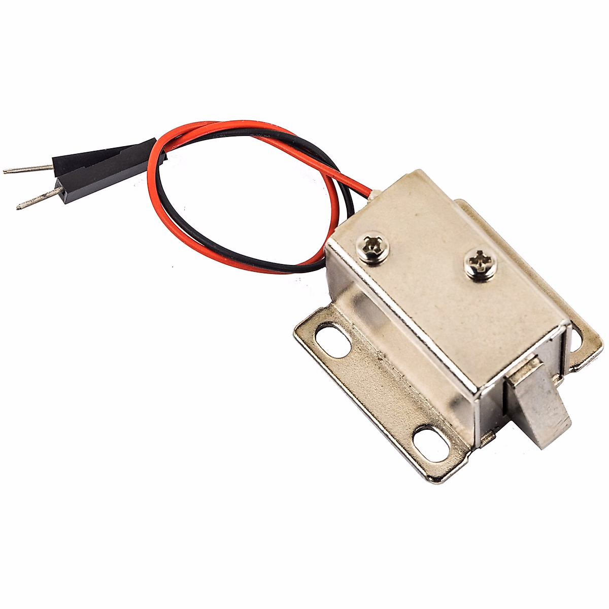 risingsaplings 2pcs DC 12V Current 0.4A Current Mini Electromagnetic Electric Drawer Lock Solenoid Control Lock for Door Access Cabinet Lock Farm School Hotel Design Slim Tongue 27X29X18(mm)