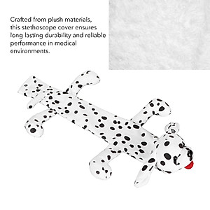 Dioche Stethoscope Cover, Animal Shape Stethoscope Cover Sleeves Plush Sleeves Stethoscope Accessories for Nurses & Doctors (Spotted Dog)