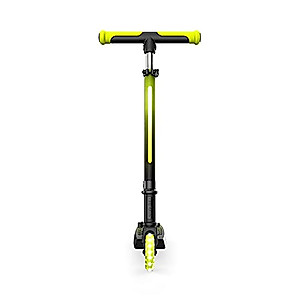 Jetson Scooters - Juno Kick Scooter (Electric Yellow) - Collapsible Portable Kids Push Scooter - Lightweight Folding Design with High Visibility RGB Light Up LEDs on Stem and Wheels