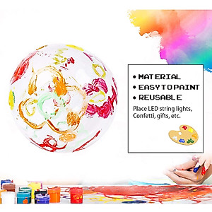 Led Balloons,helium tank for balloon at home,Clear balloon Light Up Bobo Balloons (warm white (10 set+15balloons))（Not Includ Battery）