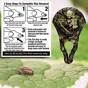 The Original Tick Key - Tick Detaching Device - Portable, Safe and Highly Effective Tick Detaching Tool (Breakup Country)