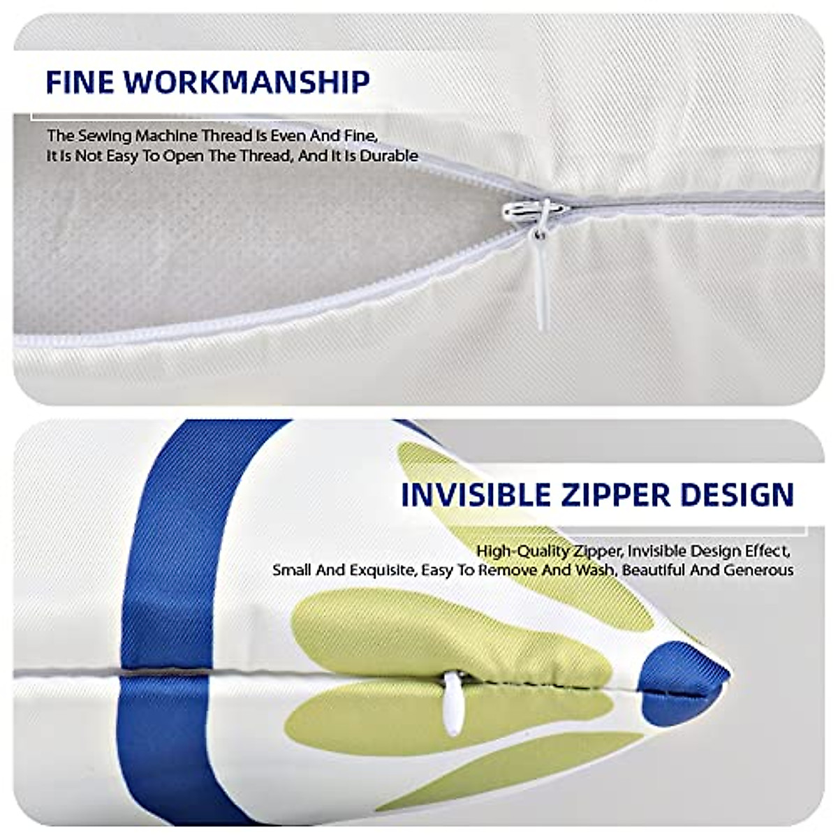 ZXXSFM 4 Pack Outdoor Throw Pillows For Patio Furniture,Outdoor Lumbar Pillow Covers Set,Outdoor Fall Throw Pillow Covers 18X18 Waterproof Patio Pillow Outdoor Waterproof For Balcony,Garden,Couch,Sofa