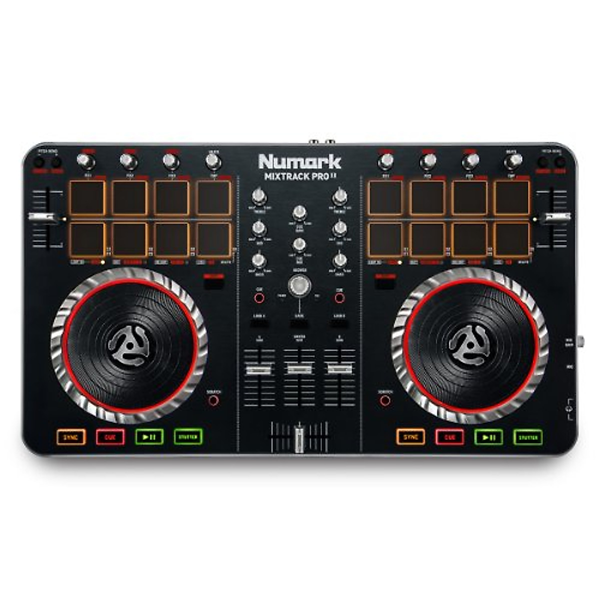 Numark Mixtrack Pro II USB DJ Controller with Integrated Audio Interface and Trigger Pads
