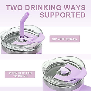 Tamarac 40 oz Tumbler With Handle and Straw Lid Double Wall Vacuum Reusable Stainless Steel Insulated Water Bottle Travel Mug Cup Gifts for Women Men