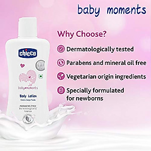 Chicco Baby Moment Body Lotion Size 200 Ml.