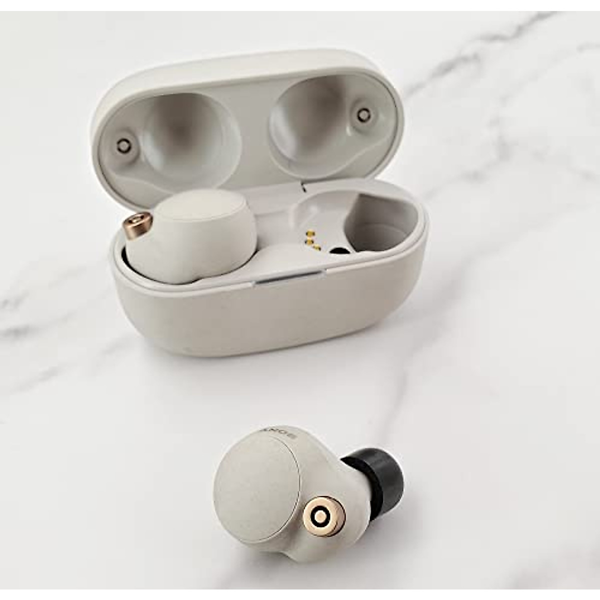 ALXCD Foam Eartips Compatible with Sony WF-1000XM4 Earbuds, Medium Size 3 Pairs Soft Memory Foam Ear Tips Earbuds Foam Tips, Compatible with Sony WF-1000XM4, Black M