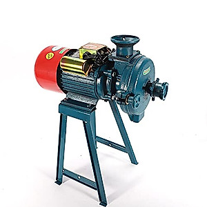 Electric Mill Grain Grinder, 110V 2200W Corn Rice Wheat Sorghum Grinder Machine, Electric Feed Mill Dry Cereals Grinder Machine With Funnel, Commercial Wheat Feed/Flour Dry Cereal Machine