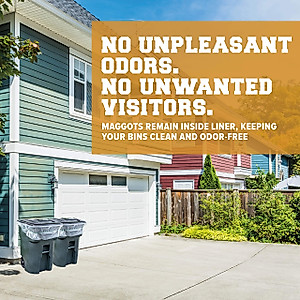 Plasticplace 95-96 Gallon Garbage Can Liners 1.5 Mil Clear Heavy Duty Trash Bags, 61 x 68”, 50 Count