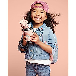 Skip Hop Toddler Sippy Cup with Straw, Sparks Stainless Steel Straw Bottle, Rainbow