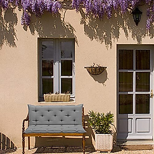 Indoor/Outdoor Bench Cushion,Fabric Garden Bench Cushion Chair Cushions 47.2"x19.7"x2.8", Cushion for Swing Chair Replacement Cushion Patio Chair Pads for Patio Furniture Home Office