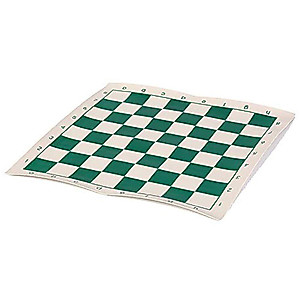 KASCLINO Tournament Chess Mat, PU Leather Tournament Roll Up Chess Board, Chess Rollable Chessboard, Lightweight & Non Slip, Chess Mat for Kids and Adults(Size:42cm)