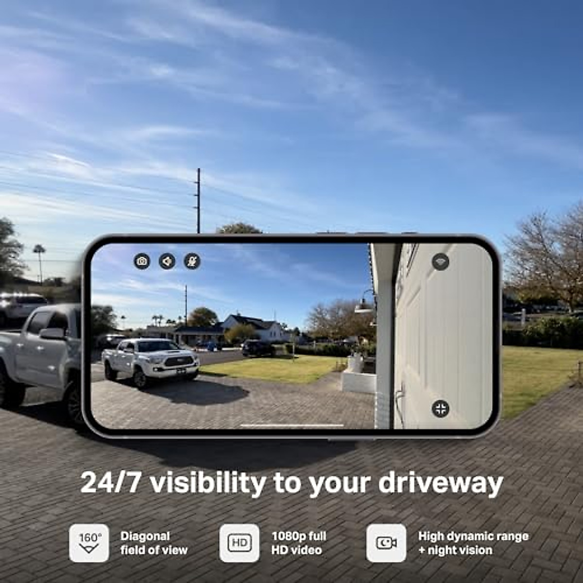 myQ Smart Garage Door Video Keypad with Wide-Angle Camera,Customizable PIN Codes,and Smartphone Control–Take Charge of Your Garage Access Works with Chamberlain, LiftMaster and Craftsman openers,White