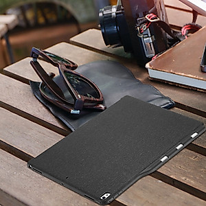 ProCase for iPad Pro 12.9 2017/2015 Companion Back Cover Case, with Pencil Holder for iPad Pro 12.9 Inch (Both 2017 and 2015 Models), Match for Smart Keyboard and Smart Cover -Black