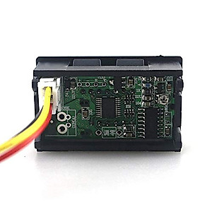 Eaglerich Mini Car LED Display Digital Voltmeter DC 4-30V 0.36" 5 Digit Voltage Panel Meter Red 3 Wires