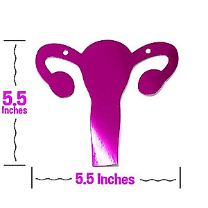 ROFLmart Uterus Party Bundle Banner Confetti And Balloon Decorations For Hysterectomy Party