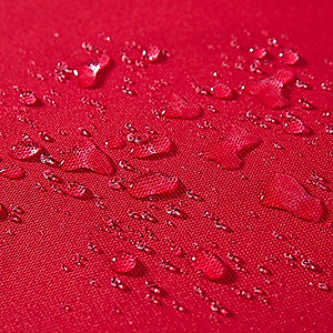 MIULEE Pack of 2 Decorative Outdoor Waterproof Pillow Covers Square Garden Cushion Sham Throw Pillowcase Shell for Christmas Patio Tent Couch 18x18 Inch Red