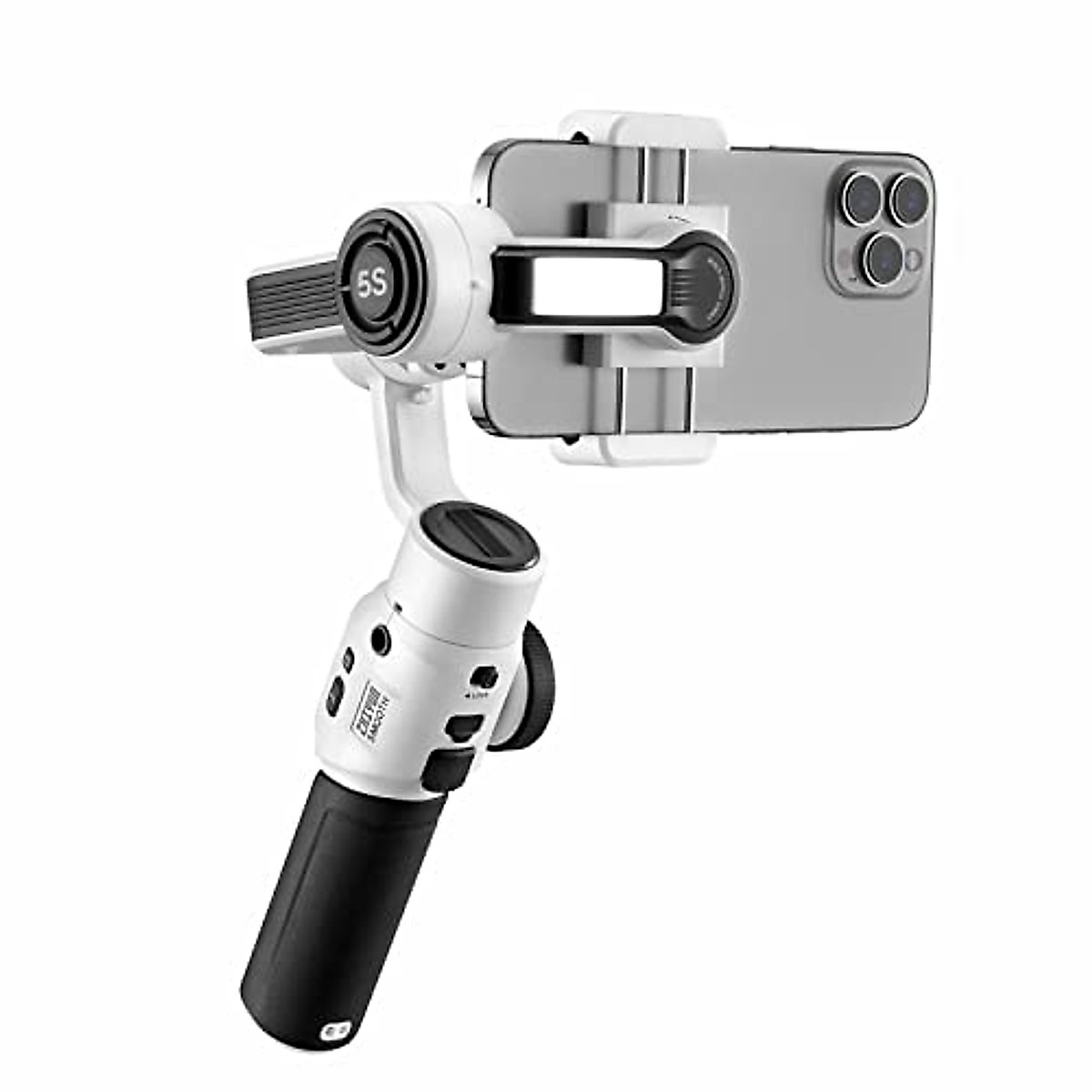 Zhiyun Smooth 5S Combo white Gimbal Stabilizer for Smartphone for iPhone 14 13 12 11 SE XS XR X 8 Pro Max Plus Samsung Android YouTube Tiktok Vlogging, Zhiyun Smooth 5 Phone Gimbal upgraded version